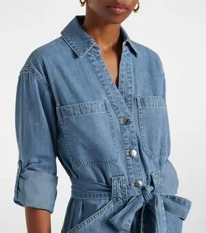 Veronica Beard Evelyn Denim Shirt Dress