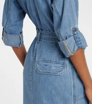 Veronica Beard Evelyn Denim Shirt Dress
