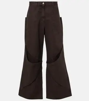 Attico High-rise Wide-leg Jeans In James - Brown