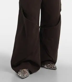 Attico High-rise Wide-leg Jeans In James - Brown