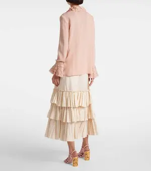 Valentino Garavani Ruffled Silk Georgette Shirt
