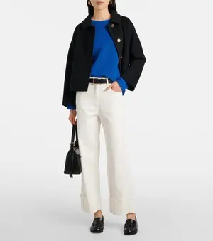 Max Mara Georg Wool And Cashmere Sweater - Blue