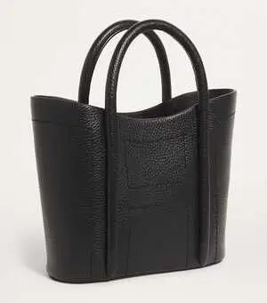 Harrods Leather Tote Bag - Black