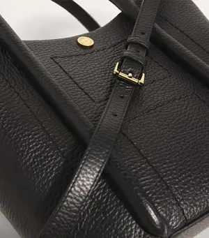 Harrods Leather Tote Bag - Black