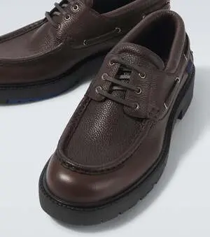 Burberry Leather Boat Shoes