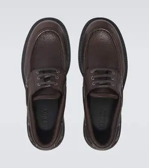 Burberry Leather Boat Shoes