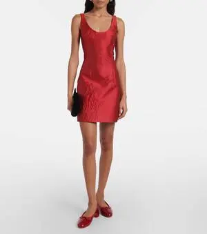 EMILIA WICKSTEAD Einna Jacquard Minidress - Red