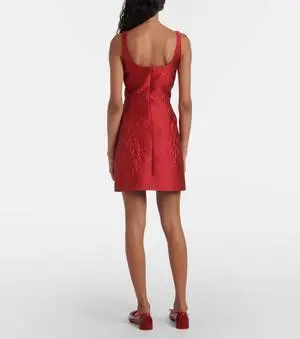 EMILIA WICKSTEAD Einna Jacquard Minidress - Red