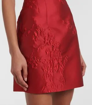 EMILIA WICKSTEAD Einna Jacquard Minidress - Red