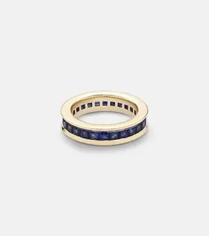 OCTAVIA ELIZABETH Ivy Eternity 18kt Gold Ring With Sapphire - Blue