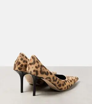 JIMMY CHOO Love 85 Leopard-print Calf Hair Pumps - Multicoloured