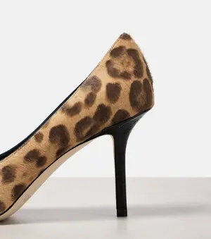 JIMMY CHOO Love 85 Leopard-print Calf Hair Pumps - Multicoloured