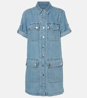 Veronica Beard Warren Denim Shirt Dress