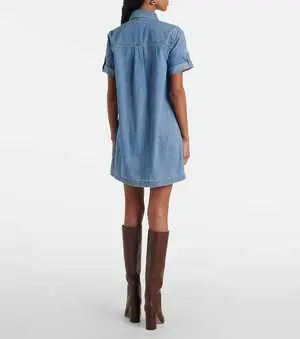 Veronica Beard Warren Denim Shirt Dress