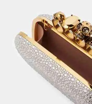 Alexander McQueen Knuckle Embellished Clutch