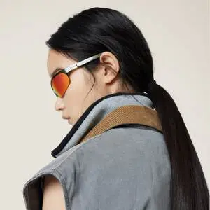 Miu Miu Washed Chambray Blouson Vest