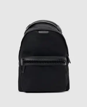 Stella McCartney Logo Strap Backpack - Black