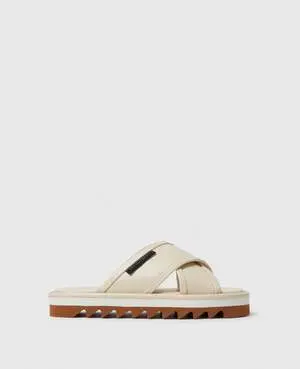 Stella McCartney Sneak-elyse Twisted Sandals - Cream