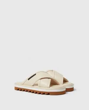 Stella McCartney Sneak-elyse Twisted Sandals - Cream