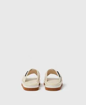 Stella McCartney Sneak-elyse Twisted Sandals - Cream