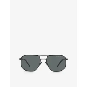 Prada Pr 59ys Metal Sunglasses - Black