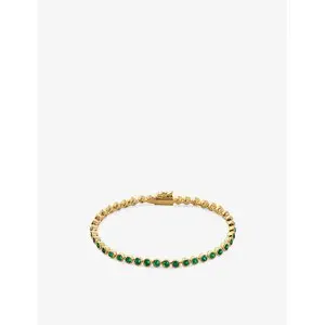 Monica Vinader Gemstone Essential Tennis Bracelet - Yellow Gold