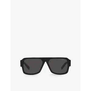 Prada Pr 22ys Pilot-frame Sunglasses - Black