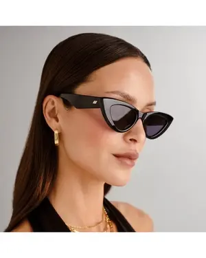 Le Specs Hypnosis Cat Eye Sunglasses - Black