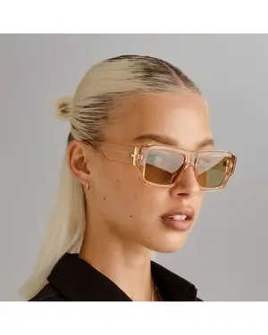 Le Specs Polygraph Rectangular Sunglasses