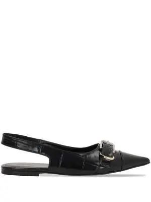 Givenchy Voyou Leather Slingback Ballerinas