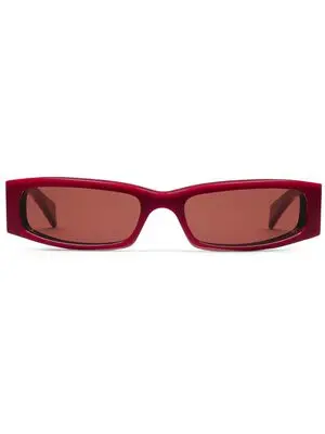 Gucci Rectangle Frame Sunglasses - Bordeaux