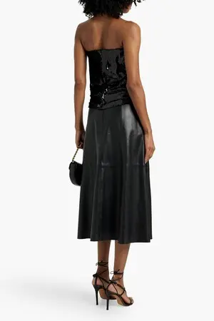 Isabel Marant Étoile Mandy Sequined Bustier Top - Black
