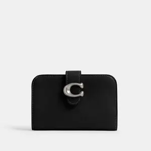 COACH Tabby Wallet With Signature Hardware - Silver/black