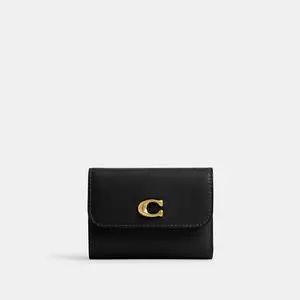 COACH Essential Card Holder Wallet - Brass/black