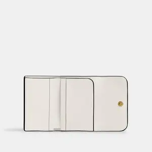 COACH Essential Card Holder Wallet - Brass/chalk