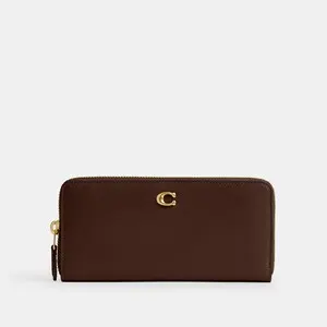 COACH Essential Slim Accordion Zip Wallet - Brass/maple