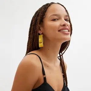 COACH Pavé Taxi Cab Single Earring
