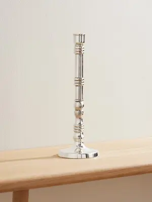 SOHO HOME Stiden Medium -plated Candleholder - Silver