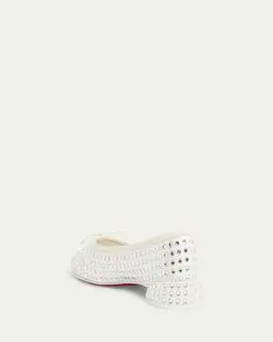 CHRISTIAN LOUBOUTIN Sweetie Jane Strass Ballerina Pumps