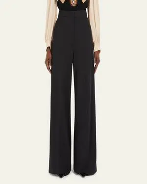 Max Mara Circolo Wide Leg Jersey Trousers