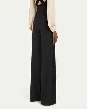 Max Mara Circolo Wide Leg Jersey Trousers