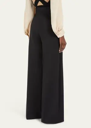 Max Mara Circolo Wide Leg Jersey Trousers