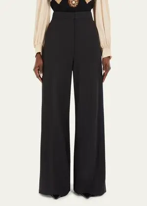 Max Mara Circolo Wide Leg Jersey Trousers