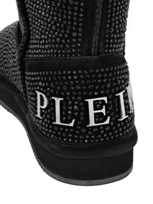 Philipp Plein Crystal-embellished Mid-calf Boots