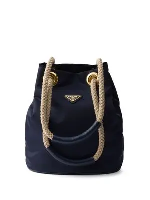 Prada Re-nylon Small Bucket Bag - Blue