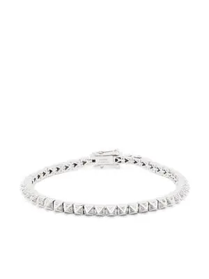 Eddie Borgo Pavé Pyramid Tennis Bracelet - Silver