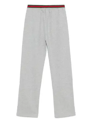 Gucci Web-detail Cotton Sweatpants