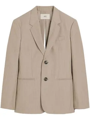 AMI Paris Rear-slit Single-breasted Blazer