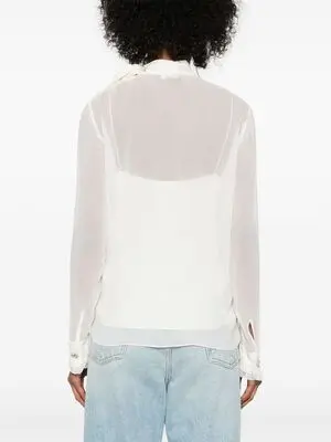 Gucci Silk Georgette Blouse - White