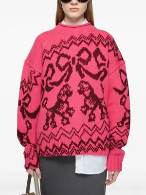 Acne Studios Jacquard Crew Neck Sweater